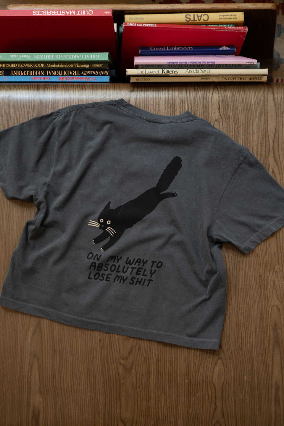 Lose My Shit (Cat) CC Boxy Tee – Stay Home Club
