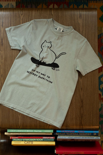 Sk8 Cat T-Shirt – Stay Home Club