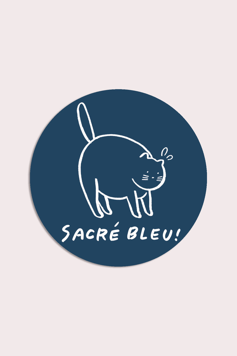 Sacré Bleu Vinyl Sticker – Stay Home Club